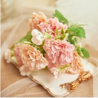 China Carnation simulation flower Spring color series Small handle flower Mother's Day fake flower Fresh soft decoration Silk flower Cross border hot selling artificial flower for sale