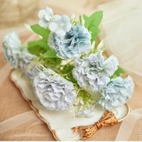 China Carnation simulation flower Spring color series Small handle flower Mother's Day fake flower Fresh soft decoration Silk flower Cross border hot selling artificial flower for sale