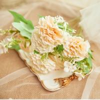 China Carnation simulation flower Spring color series Small handle flower Mother's Day fake flower Fresh soft decoration Silk flower Cross border hot selling artificial flower for sale