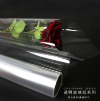 China Transparent Cellophane Flower Wrapping Paper Floral Art Roll Packaging Materials in 58*58cm Density and Transparency for sale
