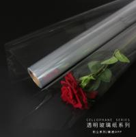 China Transparent Cellophane Flower Wrapping Paper Floral Art Roll Packaging Materials in 58*58cm Density and Transparency for sale