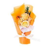 China Mini small flower bouquet Christmas and Valentine's Day rose soap flower gift box to match wedding souvenirs for sale