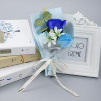 China Mini small flower bouquet Christmas and Valentine's Day rose soap flower gift box to match wedding souvenirs for sale
