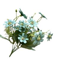 China Simulated 15 head coating happy chrysanthemum small handle bundle silk flower home hotel wedding photography decoration small chrysanthemum for sale
