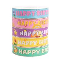 China Cute cartoon birthday ribbon matte strip baking gift box decoration gift flower bag Install and decorate ribbons for sale