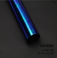 China Florist Wrapping Paper End Iron-Colored Rainbow Film Waterproof Fresh Flower Gifts and Beautiful Flower Bouquets for sale