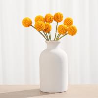 China Simulated flowers with a high-end and realistic feel, bundled with golden balls, hotel soft decoration flower materials, cross-border hot selling DIY flower bouquets, and fake flowers for sale