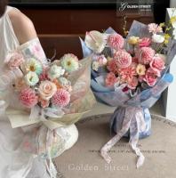 China Specialty Paper Ximeng Garden Atmosphere Paper Art Paper Flower Arrangement Flower Packaging Paper 57*57cm for sale