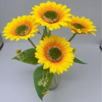 China Simulated Flowers Sunflower Fake Flower Bouquet Sunflower Handkerchief Flower Bouquet Wedding Hotel Decoration Flowers for sale