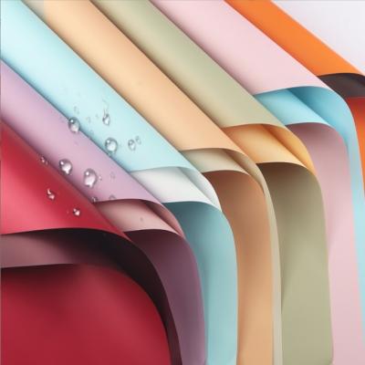 China Cross-Border Waterproof Thickened Two-Color Ouya Paper Flower Wrapping Paper for Gift and Flower Art Plastic Material for sale