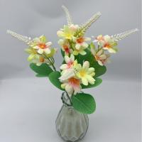 China 5-Fork Simulated Small Wild Chrysanthemum Plastic Flower Wedding Props Bouquet for sale