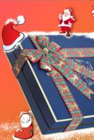 China Personalized Christmas Ribbon DIY Crafts with Hot Stamping Ribbed Ribbon and Eco-Friendly Decoration for sale