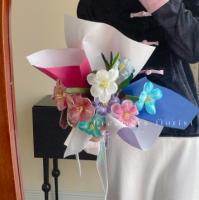 China Dual Color Dopamine Floral Flower Packaging Paper Double Sided BOPP in Many Colors for sale