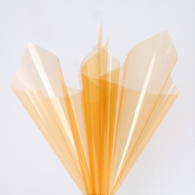 China Thickened Dust-proof Jelly Film Paper Colored Semi-transparent Cellophane for Waterproof Florist Wrapping 58*58cm Size for sale