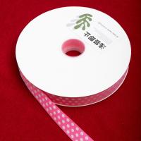 China DIY Hair Accessories Must-Have Double Sided Polka Dot Ribbon in Polyester Printed with Luo Ribbed for Bow and Clothing for sale