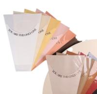China Hot Stamping Transparent Valentine's Day Floral Flower Wrapping Paper in Many Colors for sale