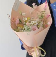 China 57*57cm Macaron Extra Thick Pearl Film Floral Flower Packaging Paper with Many Colors for sale