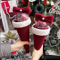 China Christmas bouquet, Christmas Eve single bow apple cone bouquet, handmade diy material package, Christmas gift for sale