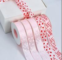 China High Tenacity Cartoon Mesh Ribbon Heat Transfer Snow Ribbon Handmade Gift Bag in Pink for International Children's Day for sale