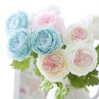 China Simulated peony, fake flower, lotus, ocean peony, single headed silk flower, wedding artificial flower for sale