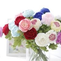 China Simulated peony, fake flower, lotus, ocean peony, single headed silk flower, wedding artificial flower for sale