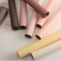 China 57*57cm Matte Frosted Floral Flower Wrapping Paper BOPP for Products for sale