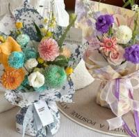 China Customizable Dream Flower Art Paper Flower Arrangement Paper 57*57cm Many Colors for sale