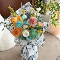 China Customizable Dream Flower Art Paper Flower Arrangement Paper 57*57cm Many Colors for sale