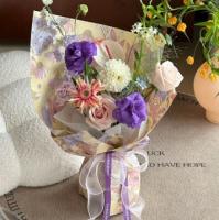 China Customizable Dream Flower Art Paper Flower Arrangement Paper 57*57cm Many Colors for sale