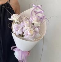 China 57*57cm Kraft Paper Internet Celebrity Ballet Style DIY Floral Flower Wrapping Paper for sale