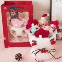 China Valentine's Day and Christmas gifts for your girlfriend and best friend: setting up a stall with dolls, bouquets, handmade plush toys, and flower gifts for sale