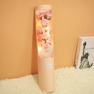 China Valentine's Day creative gifts for your girlfriend and best friend, such as soap bouquets, artificial rose gift boxes, and hug buckets, are available for wholesale from the manufacturer for sale