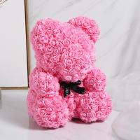 China Everlasting flower rose Bear birthday gift, 520 Valentine's Day gift, everlasting flower bear products, rose bear for sale