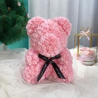 China Everlasting flower rose Bear birthday gift, 520 Valentine's Day gift, everlasting flower bear products, rose bear for sale