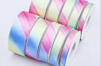 China Customized Colors Gradient Rainbow Ribbon 4cm x 10m for DIY Handmade Materials and Flower Packaging for sale