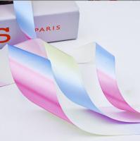 China Customized Colors Gradient Rainbow Ribbon 4cm x 10m for DIY Handmade Materials and Flower Packaging for sale