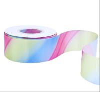 China Customized Colors Gradient Rainbow Ribbon 4cm x 10m for DIY Handmade Materials and Flower Packaging for sale
