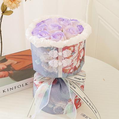 China Retro cheongsam style soap flower bouquets, artificial flowers, and everlasting flowers are practical for giving to classmates during graduation season and to your girlfriend on Valentine's Day for sale
