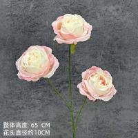 China Simulated Flowers, 3 Roses, Wedding Home Decor, Handmade Bouquet Scene Arrangement, Cross border Fake Flower Ornament for sale