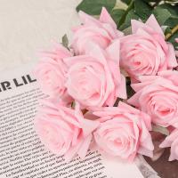 China Simulated Flower Texture Moisturizing Rose Wedding Decoration Home Living Room Decoration Silk Flower Fake Flower Rose for sale