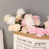 China Simulated Flower Texture Moisturizing Rose Wedding Decoration Home Living Room Decoration Silk Flower Fake Flower Rose for sale