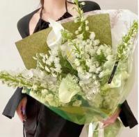 China 57*57cm Specialty Paper Perfect for Spring Mint Manbo Flower Arrangement Packaging for sale