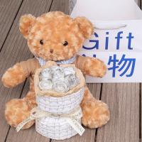 China A teddy bear doll bouquet, a birthday gift for graduation on the Qixi Festival, a girl gives her best friend and girlfriend a teddy bear hug and a soap bouquet for sale