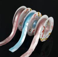 China Spot Supply Wedding Colored Woven Scallion Ribbon for Fresh Flower Gift Packaging for sale