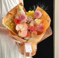 China Partysu Specialty Paper Packaging for Sunset Golden Autumn Orange Partysu DIY Flower Arrangement for sale