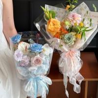 China Garden Bear Milk Cotton Art Flower Packaging Paper 35*50cm Florist Wrapping for sale