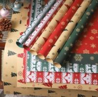 China Christmas Tree Flower Packaging Paper Kraft Paper in Many Colors for DIY Arrangement for sale
