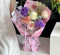 China Washable Qixi Valentine's Day Flower Dance Ribbon Flower Bundle Flower Ribbon Handmade Diy Bow Decoration Ribbon Flower Art White for sale