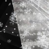 China Partysu Transparent Snow Glass Waterproof Floral Flower Packaging Paper Shipping Time 30-45 Days for sale