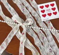 China Qixi Valentine's Day Bouquet Packaging Fresh Flowers Ribbons and 3cm/10m Packaging for Uesage for sale